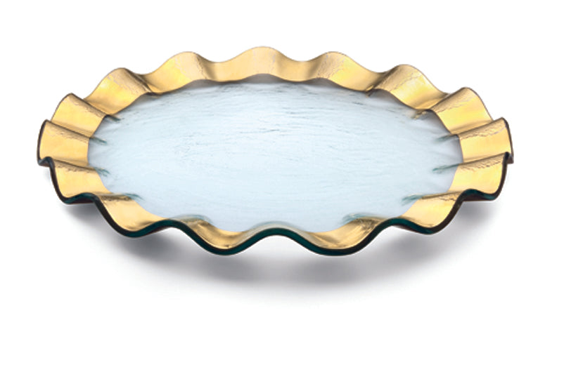 Annieglass Ruffle Buffet Server – Blancnoire Fine Gifts