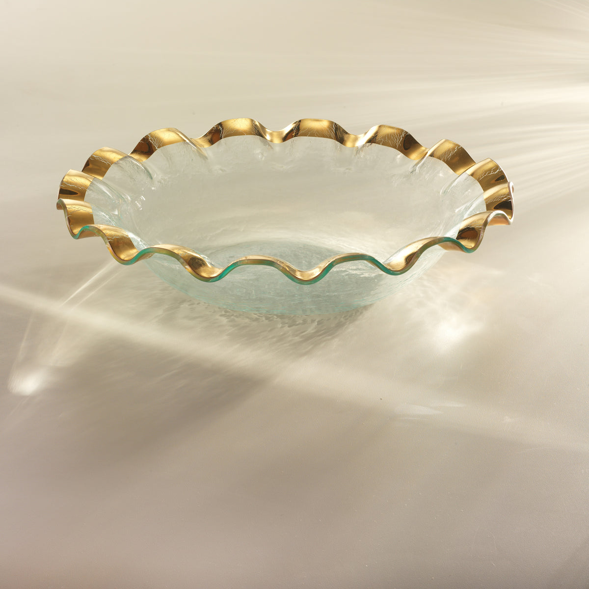 Annieglass Large Ruffle Salad Bowl – Blancnoire Fine Gifts